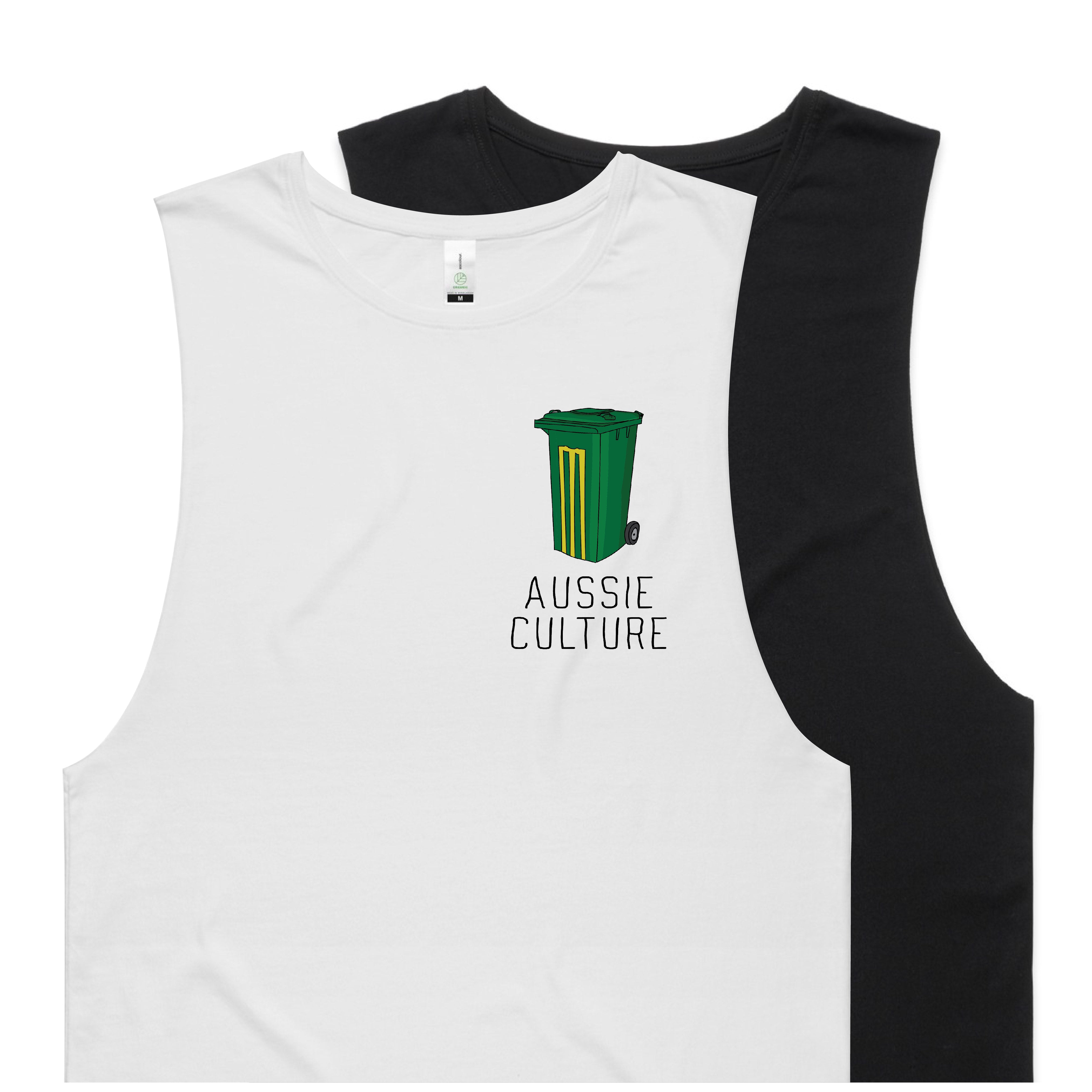 Aussie Culture - Wheelie Bin Wicket - Singlet - Classic Stitch Up